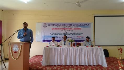Two Days Workshop On” Net Framework For Application Development