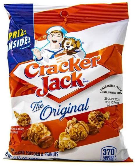 Frito Lay Cracker Jack Original Caramel Coated Popcorn And Peanuts Curious Candy