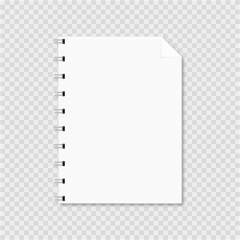 Premium Vector Notepad Paper Sheet With Shadow Vector Illustration