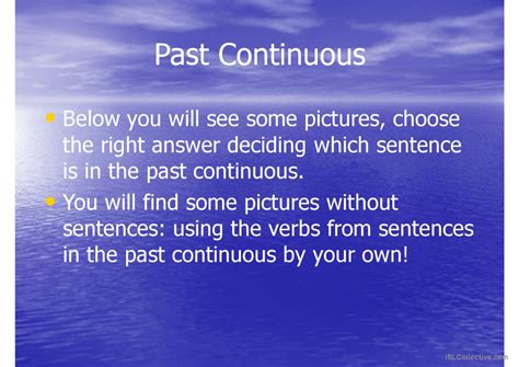 Past Continuous Ppt General Reading Deutsch Daf Powerpoints