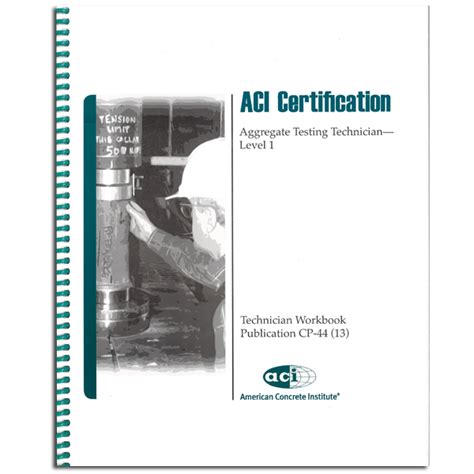 Ohio Concrete Aci Aggregate Testing Technician Level 1 Cp 44
