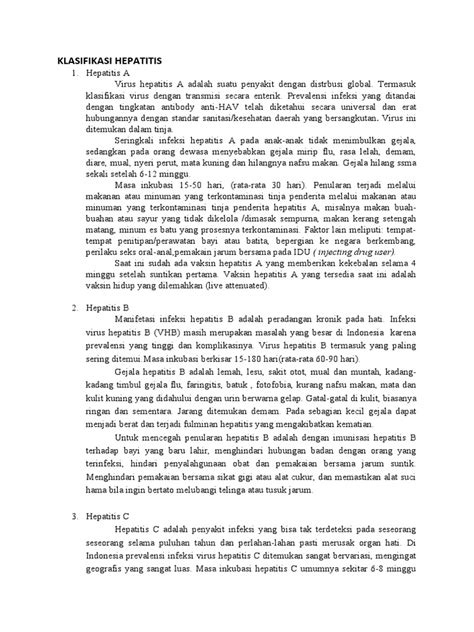 Klasifikasi Hepatitis Pdf