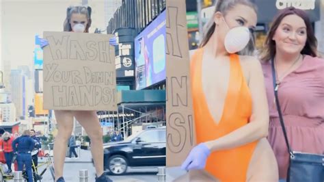 Sexy Model Reminds Public To Wash Hands Amid Coronavirus