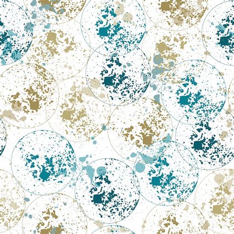 Bubbly Colorful Hand Drawn Seamless Pattern Premium Vector