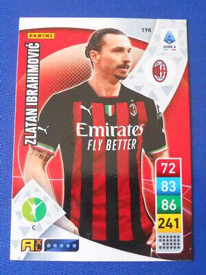CARD PANINI CALCIATORI Adrenalyn 2022 23 2023 N 198 Ibrahimovic