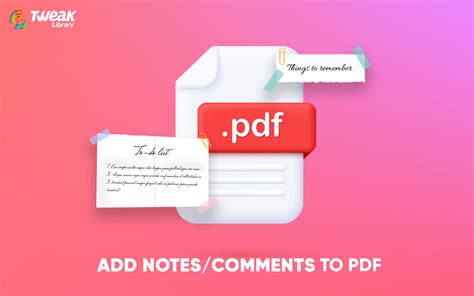 How To Add Notescomments To Pdf Document