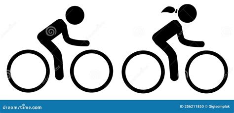 Vector Simple Conjunto 2 Pegatinas Hombre Y Mujer Ilustración Del