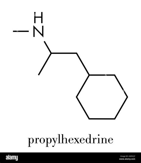 Propylhexedrine Molecule Used As Nasal Decongestant And Stimulant