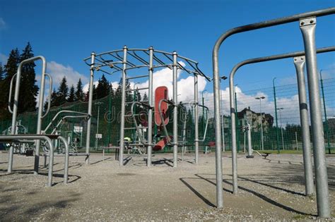 Sports Ground For Physical Exercise On Open Air Stock Image Image Of