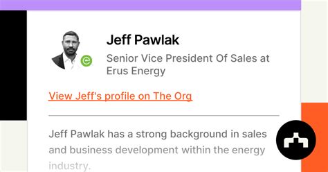 Jeff Pawlak Senior Vice President Of Sales At Erus Energy The Org