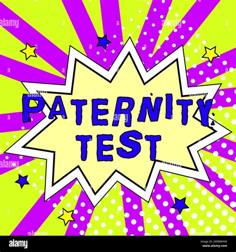 Inspiration Showing Sign Paternity Test Word Written On A Test Of DNA To Determine Whether A