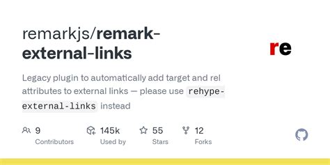 Github Remarkjsremark External Links Legacy Plugin To Automatically