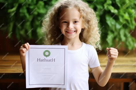 Niño Campeón De Hábitos Saludables Muestra Con Orgullo El Certificado