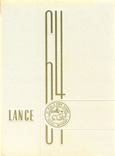 1964 Yearbook From St Pius X High School From Festus Missouri For Sale