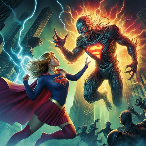 Supergirl Vs Reactron 4 By Lepantzeus On Deviantart
