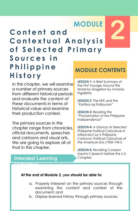 Ge 3 Phil His Midterm Module 2 Module C O N T E N T A N D C O N T E X
