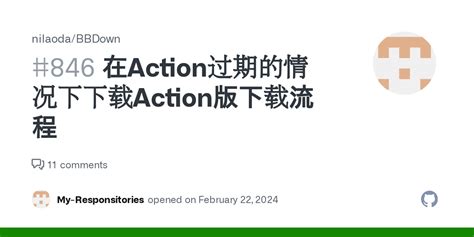 Action Action Issue Nilaoda Bbdown Github