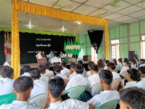 ရွှေဘိုမြို့အထက ၁ တွင် လူငယ်စကားဝိုင်းကျင်းပ Information And Public Relations Department