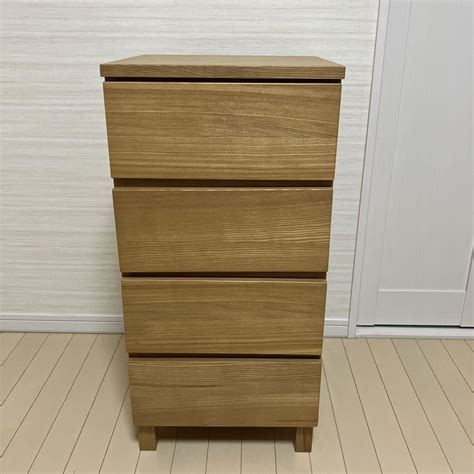 無印良品タモ材チェスト メルカリ