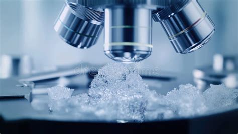 Close Up View Of Cryogenic Electron Microscope Focusing On Biological