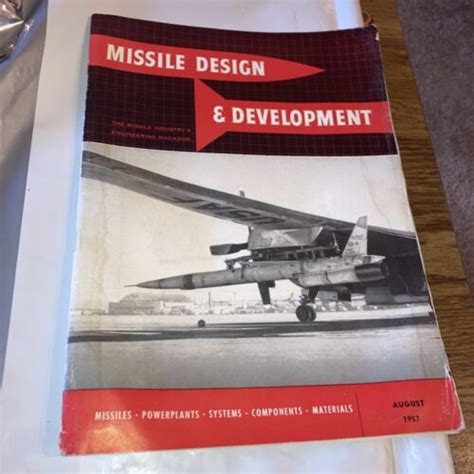 Missile Design And Development Magazine August 1957 4571370503