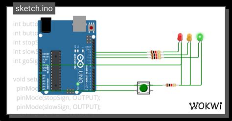 Button And Light Wokwi Esp32 Stm32 Arduino Simulator