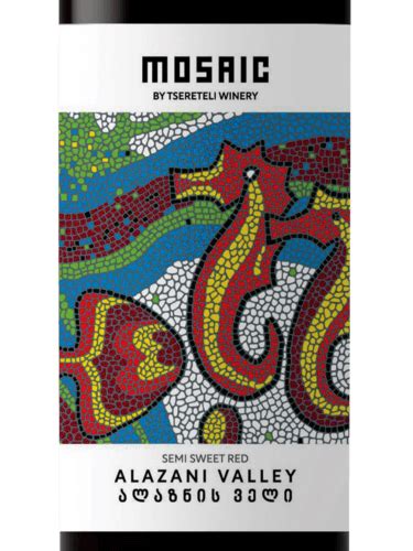 Tsereteli Mosaic Alazani Valley ალაზნის ველი წითელი Red Semi Sweet