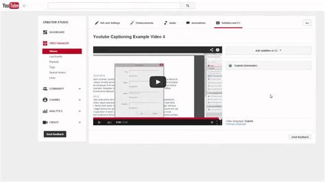 Captioning YouTube Videos YouTube