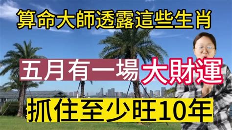 鐵定發大財！算命大師透露：這幾個生肖！5月有一場大財運！抓住旺十年！只要他們能夠持之以恆的努力！就能正財橫財一路發下去！ Youtube