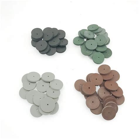 100pcs Silicone Rubber Polishing Wheels For Dental Jewelry Rotary Tool