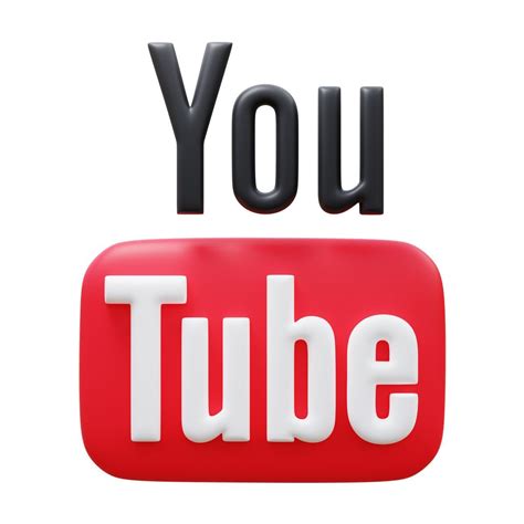 3d Youtube Logo Icons Logos Symbols Free Download Png Svg