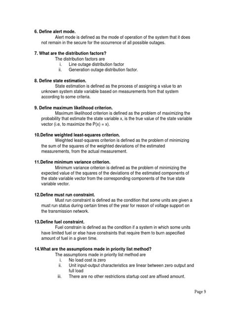 Psoc Two Marks 4 Pdf Least Squares Dynamic Programming