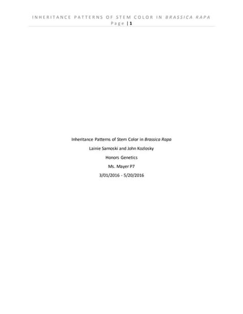 Fruit Fly Genetics Lab Report Pdf