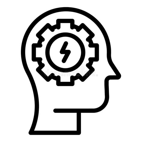 齿轮实现图标轮廓线 向量例证 插画 包括有 理想 嵌齿轮 聪明 目标 能源 商业 有效地 217300070