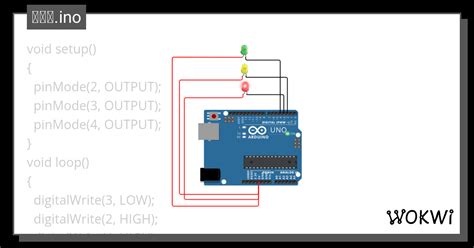 紅綠燈ino Wokwi Esp32 Stm32 Arduino Simulator