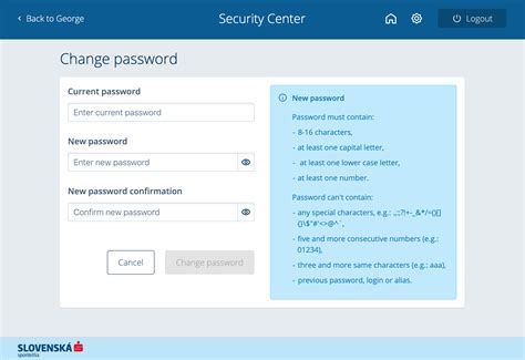 Slovenska Sporitelna Dumb Password Rules