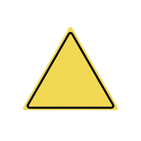 Premium Vector Blank Yellow Triangle Safety Industrial And Traffic