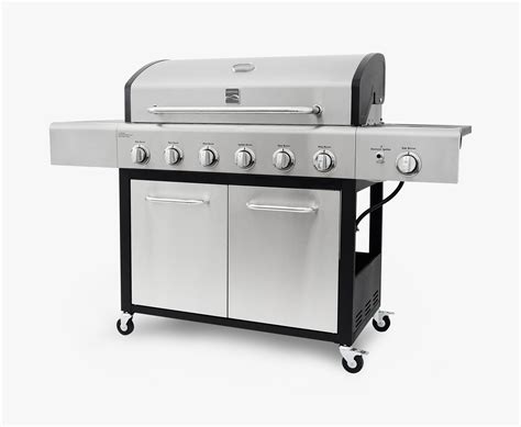 Kenmore 6 Burner Gas Grill With Side Burner Stainless Steel Kenmore