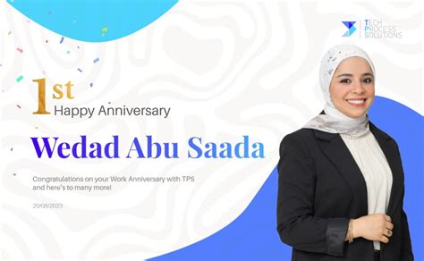 Wedadabusaada Techprocesssolutions Tps Workanniversaries Tech