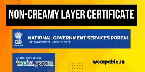 Non Creamy Layer Certificate