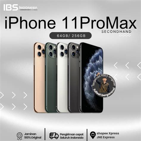Jual Iphone 11 Promax 64gb 256gb 512gb Green Gray Silver Gold