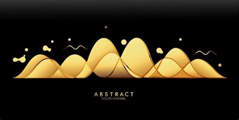 Premium Vector Abstract Background With Dynamic Linear Waves Vector Illustration In Flat