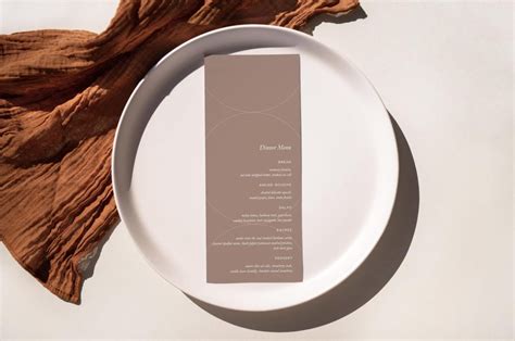 Editable Dinner Menu Canva Template Minimal Dinner Party Menu