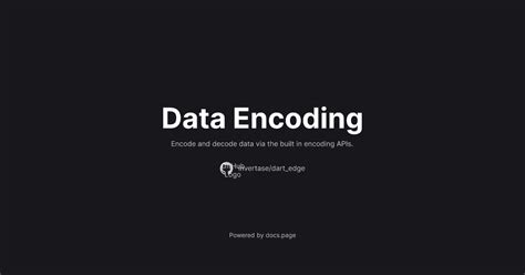 Data Encoding