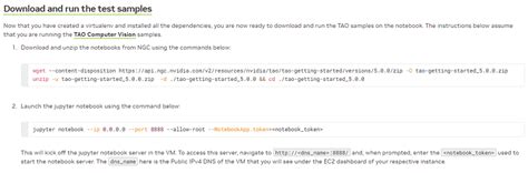Nvidia Tao Tookit On Aws Vm Tao Toolkit Nvidia Developer Forums