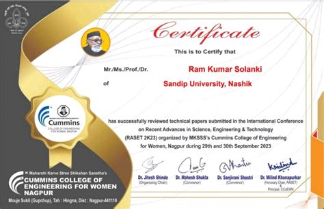 Academicexcellence Researchinnovation Sandipuniversity Raset2k23 Proudfaculty Dr Ram