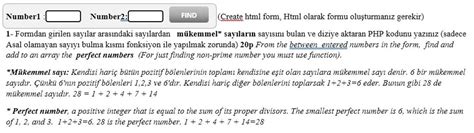 Create Html Form From The Between Entered Numbers In