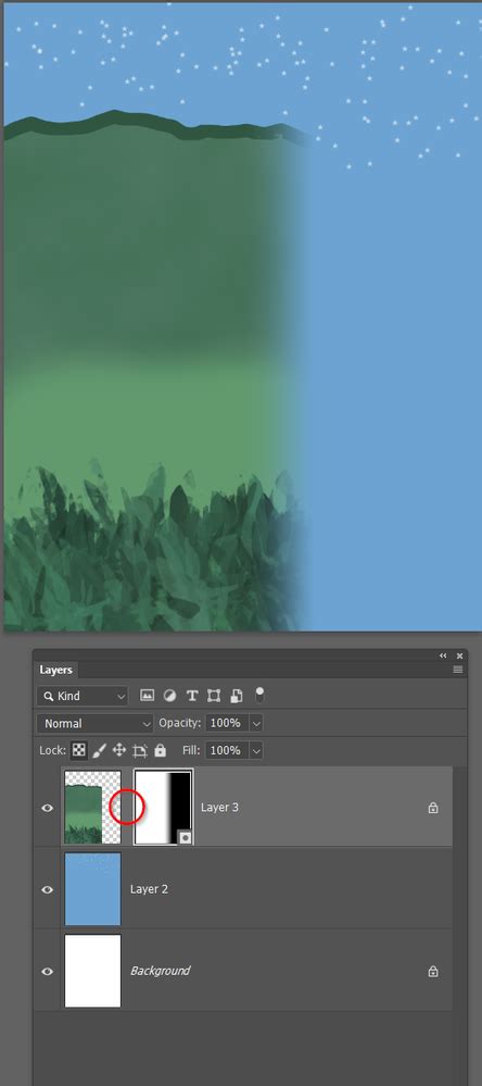 how do you remove the hard edge from a gradient la adobe community