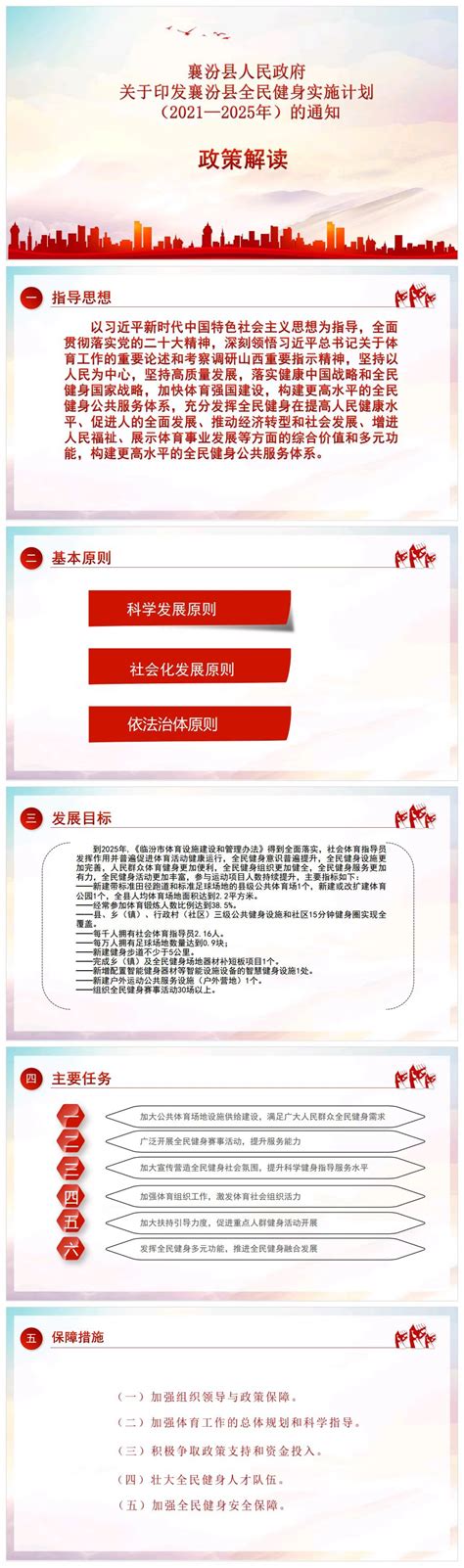 【图解】襄汾县人民政府关于印发襄汾县全民健身实施计划 2021 2025年的通知 政策解读 襄汾县人民政府门户网站