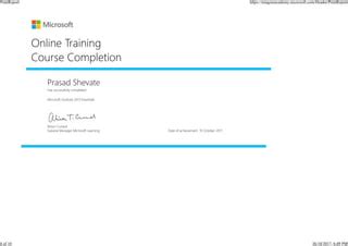 Microsoft Certificate Online Training PDF